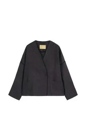 Momoni Astre Double-breasted Linen Jacket