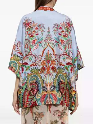Etro Silk Paisley Print Top