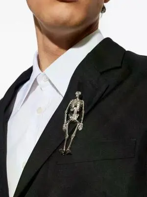 Alexander McQueen Skeleton Motif Brooch