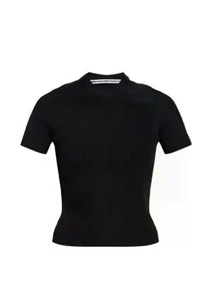 Alexander Wang Ribbed Logo T-shirt