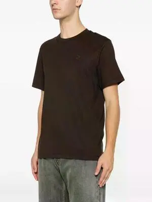 Sandro Leather-patch T-shirt