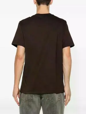 Sandro Leather-patch T-shirt
