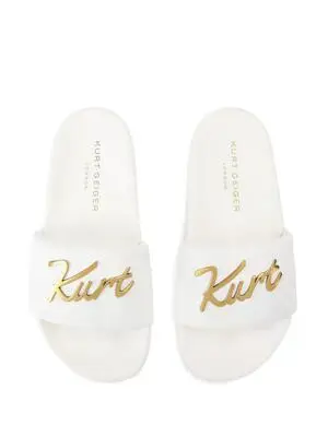 Kurt Geiger Cursive Branding Slip-on Sandals