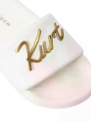 Kurt Geiger Cursive Branding Slip-on Sandals