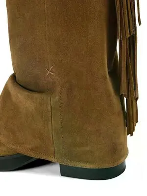 Kurt Geiger Fringe Gaiter Biker Boots
