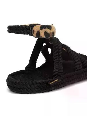 BOHONOMAD Serengeti Leopard-print Rope Sandals