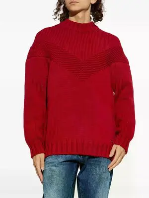 Dsquared2 Chevron-knit High Neck Sweater