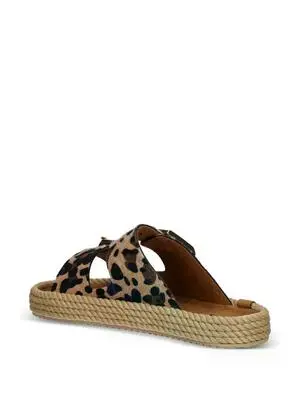 BOHONOMAD Leopard-print Buckle Espadrilles
