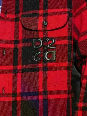 Dsquared2 Hybrid Logo-patch Shirt Jacket