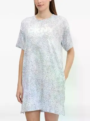 Dkny Leopard Print Logo Nightdress