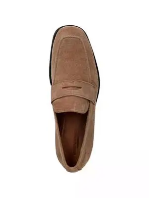 VAGABOND SHOEMAKERS Troy Suede Penny Loafers - Neutrals