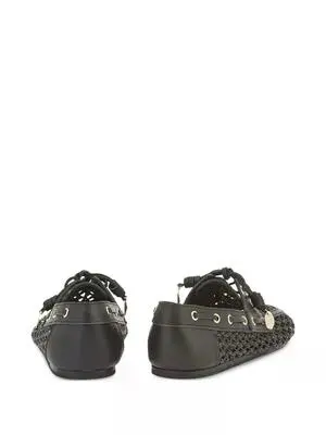 ANCIENT GREEK SANDALS Pliaria Crochet Leather Loafers