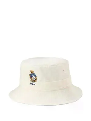Polo Ralph Lauren Embroidered Bucket Hat - Neutrals