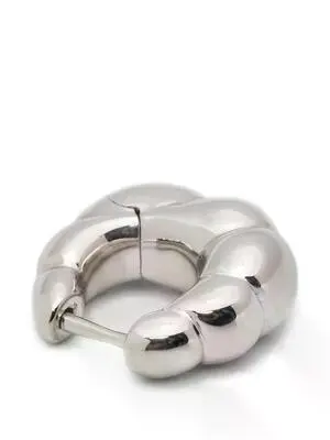 MARIA BLACK Robe Huggie Earrings - Silver