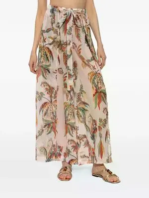 Etro Paisley Print Slit Detail Palazzo Pants