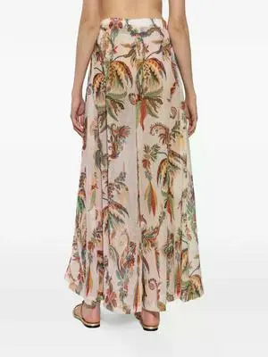 Etro Paisley Print Slit Detail Palazzo Pants