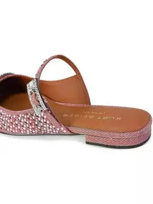 Kurt Geiger Crystal Buckle Flat Mules