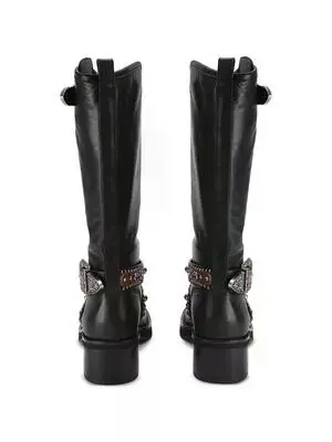 Kurt Geiger Western Studded Biker Boots