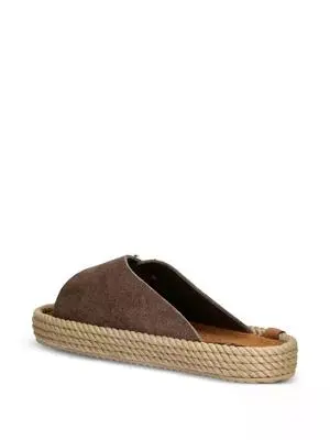 BOHONOMAD Buckle-fastening Rope-trimmed Espadrille Sandals