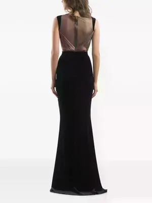 IMROSKA Plissé Effect Side-slit Maxi Dress