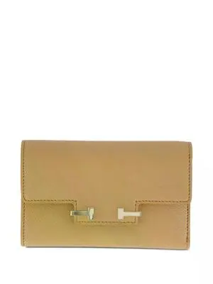 TOM FORD Aube T-clasp Pebbled-leather Wallet - Brown