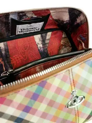 VIVIENNE WESTWOOD Orb Plaque Check-pattern Bag