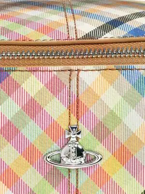 VIVIENNE WESTWOOD Orb Plaque Check-pattern Bag