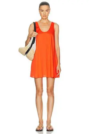 LESET Yoko Mini Tank Dress - Feu