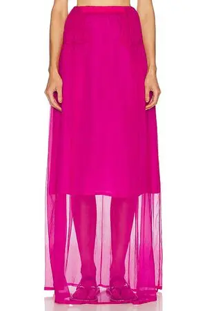 Dries Van Noten Scarlett Maxi Skirt - Fuchsia