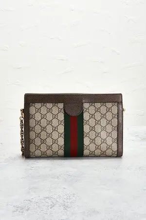 Gucci Ophidia Shoulder Bag - Brown