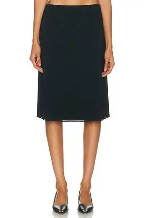 THE ROW Ivera Stretch Silk Chiffon Skirt