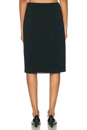 THE ROW Ivera Stretch Silk Chiffon Skirt