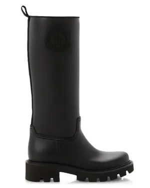 Moncler Kickstream High Rain Boots - Black