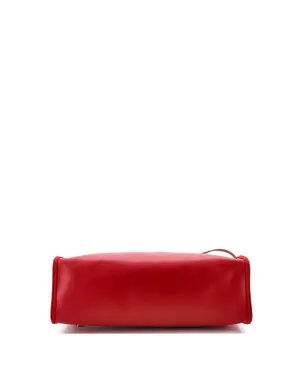 Hermès 31 Herbag Zip Berline Vache Canvas And Leather - Red