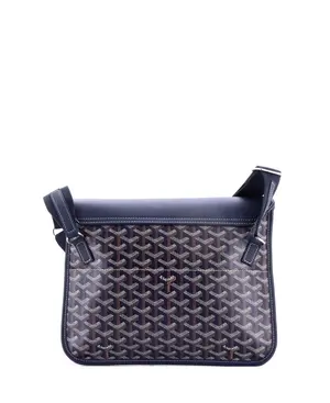 Goyard Coursier Messenger Bag Coated Canvas And Leather - Blue