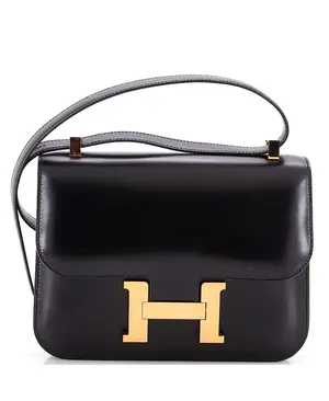 Hermès 24 Constance Nm Bag Box Calf - Black