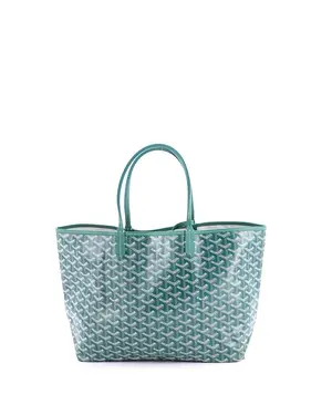 Goyard Pm Saint Louis Tote Coated Canvas - Green