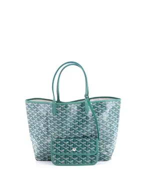 Goyard Pm Saint Louis Tote Coated Canvas - Green