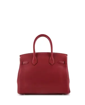 Hermès Birkin 30 Handbag Red Togo With Gold Hardware