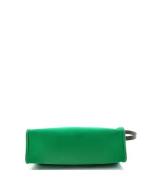 Hermès 31 Herbag Zip Leather And Toile - Green