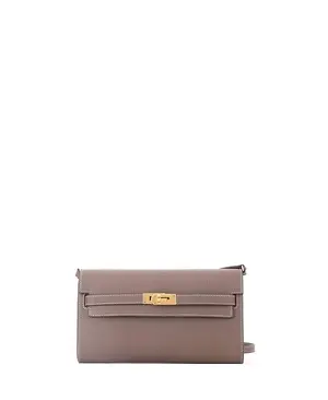 Hermès Kelly To Go Wallet Chevre Mysore - Gray