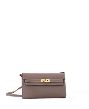 Hermès Kelly To Go Wallet Chevre Mysore - Gray
