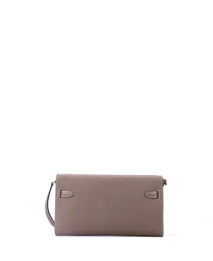 Hermès Kelly To Go Wallet Chevre Mysore - Gray