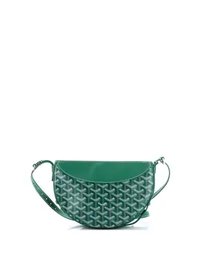 Goyard Hirondelle Shoulder Bag Coated Canvas And Leather - Green