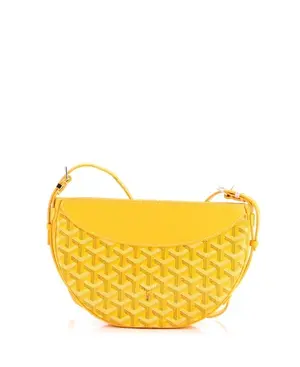 Goyard Hirondelle Shoulder Bag Coated Canvas And Leather - Orange