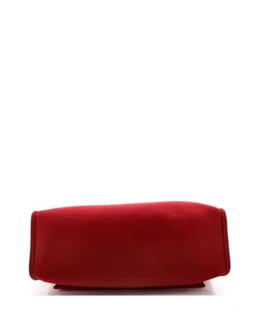 Hermès 31 Herbag Zip Leather And Toile - Red