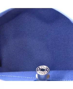 Hermès 31 Herbag Zip Leather And Toile - Blue
