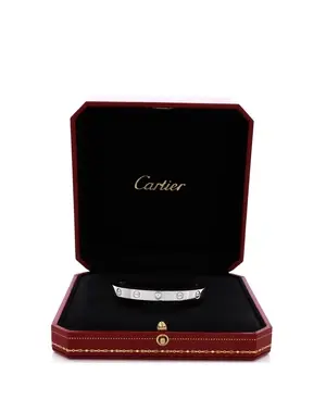 CARTIER Love 1 Diamond Cuff Bracelet 18k Gold With Diamond