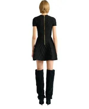 Balmain Flared Knit Dress