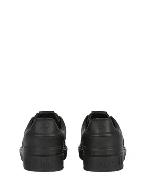 Balmain B-court Smooth Leather Trainers - Black